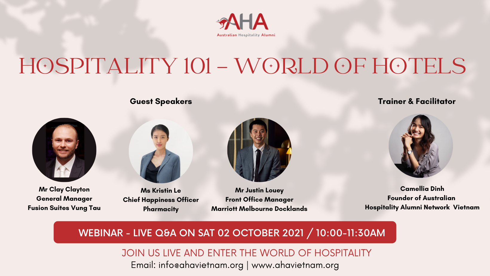 Webinar: Hospitality 101: World of Hotels – Australian Hospitality ...